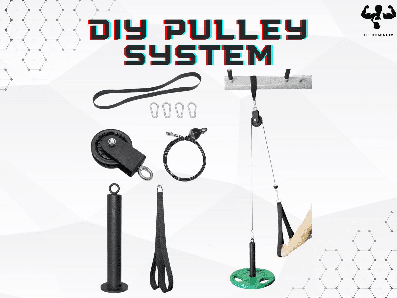 How To Make DIY Pulley System For Home Gyms | FitDominium